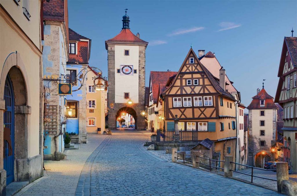 Elegantes Mittelalterliche Stadte In Deutschland Fotos